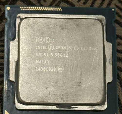 Процессор intel Xeon e3 1270V3