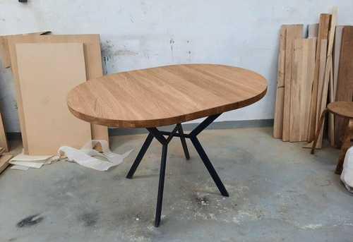 Стол раздвижной из массива дерева Дуб – 90+30 см