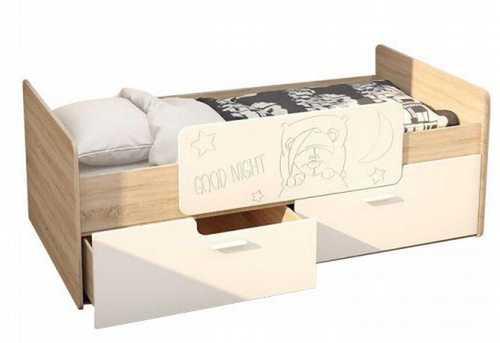 Кровать "Умка" 0,8*1,6 м с бортиком и ящиками