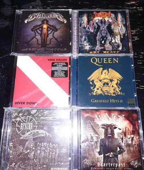 Музыкальные cd диски rock, metal