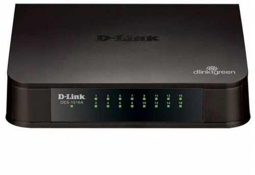 Коммутатор D-Link DES-1016A/E2A, неуправляемый