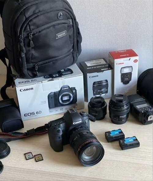 Фотоаппарат Canon 6d + Canon 24-105 4 +Canon 430