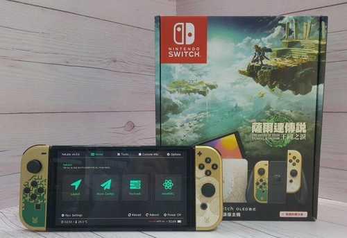 Nintendo Switch Oled Zelda Edition + Чип + 512G