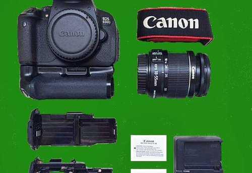 Canon EOS 650D + EFS 18-55 mm + Батарейный блок