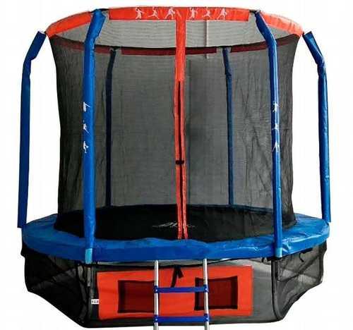 Батут DFC jump basket 6ft внутр.сетка, лестница (1