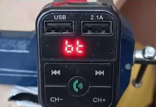 FM-модулятор BT, MP3 с USB, MicroSD