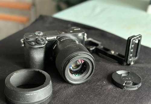 Фотоаппарат sony a6000 с Sigma 30mm f1.4