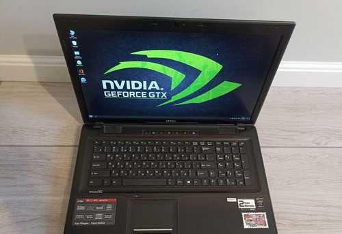 17.3" Full HD Игровой MSI GE70 GTX850M,16gb,SSD512