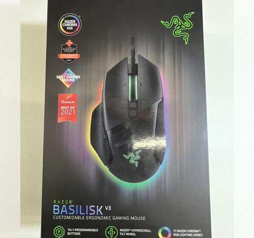 Игровая мышь razer basilisk v3 новая