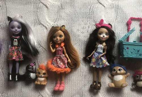 Куклы Enchantimals с питомцами