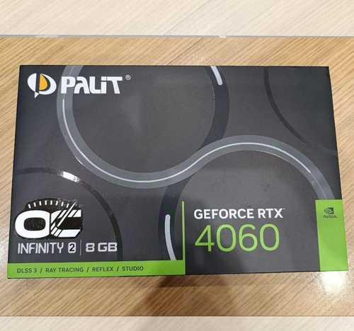 Новая видеокарта RTX 4060 Palit Infinity OC 8gb