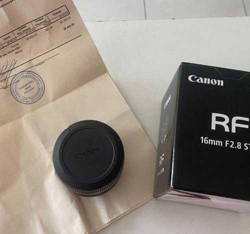 Объектив Canon RF 16Mm F2.8 Stm на Canon