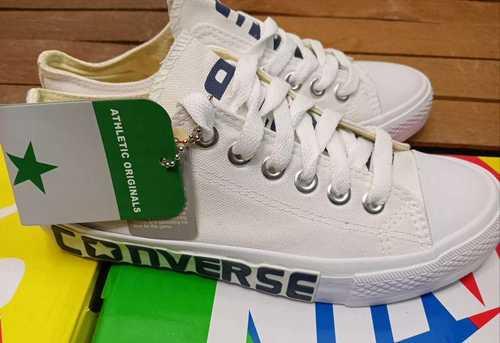 Кеды белые новые Converse All Star Р35-41