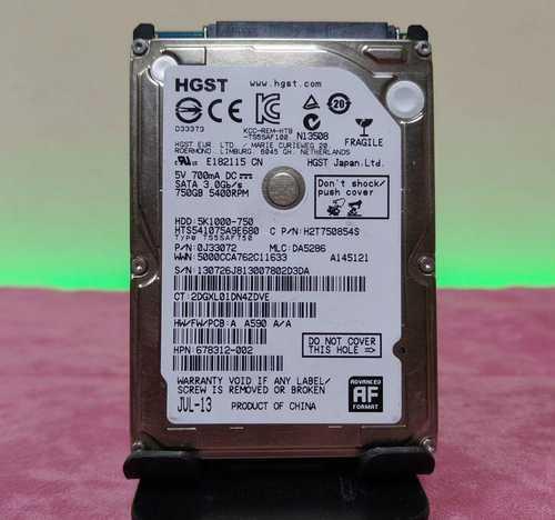 HDD Жесткий диск 750 Gb/hgst/2,5