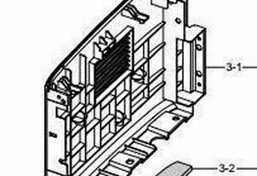 Крышка левая Samsung ML-1910 серая JC63-02392A