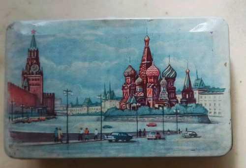Жестяная коробка Москва Кремль времен СССР