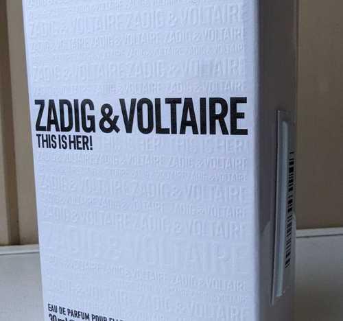 Парфюмерная вода Zadig Voltaire This is her