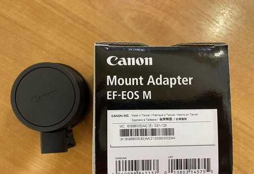 Адаптер крепления для фотоапврата Canon Mount ef-m