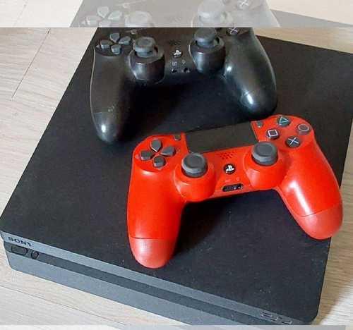 Sony playstation 4 slim 1tb 2 геймпада