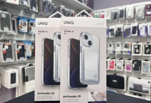 Чехол Uniq Air Fender ID (cardslot) iPhone 15 Pro