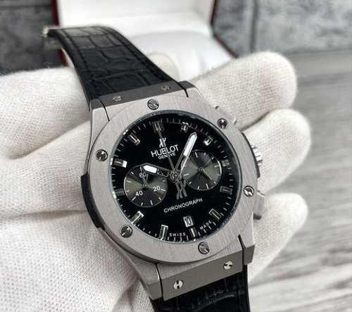 Часы мужские Hublot (хронограф) grey