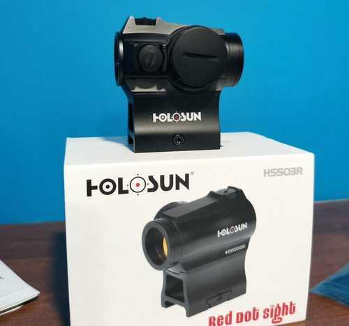 Коллиматорный прицел Holosun HS503R с чехлом