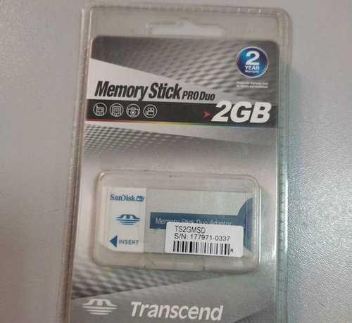 Карта памяти Trascend Memory Stick PRO Duo 2GB