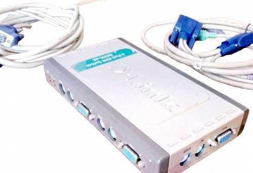 4 компьютера к 1 монитору (4port KVM Switch)