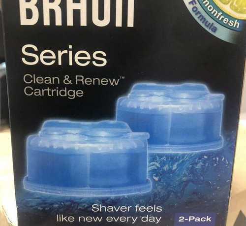 Картриджи самоочистки бритв Braun Clean & Renew