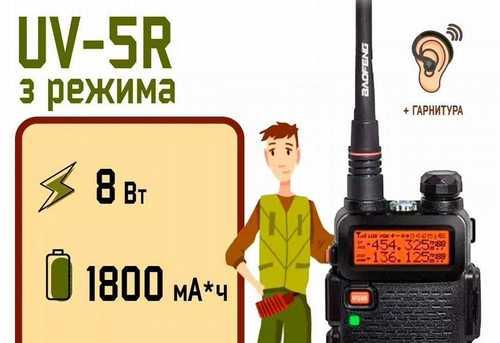 Радиостанция Baofeng UV-5R (8W) 3 уровня