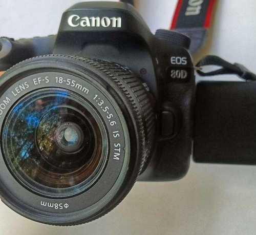 Canon EOS 80d + объектив 18-55mm