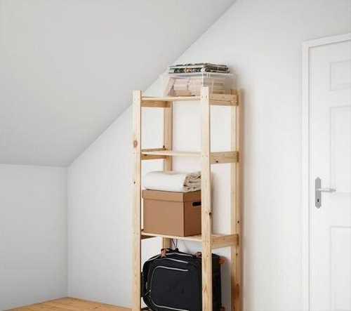 Стеллаж IKEA альберт деревянный