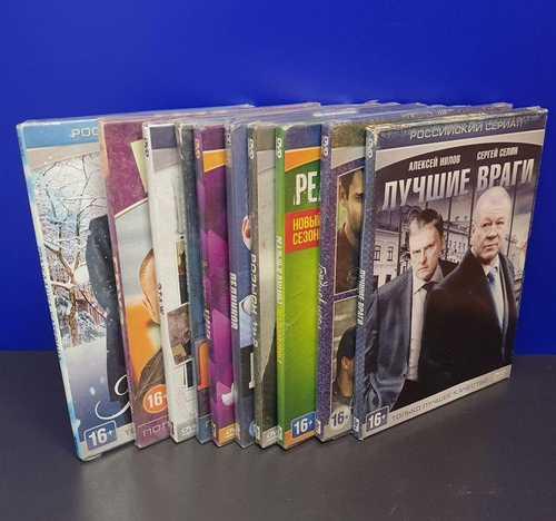 Набор российских сериалов на DVD, лицензионные (10