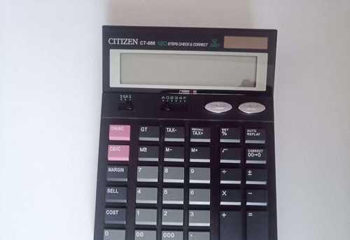 Калькулятор Citizen CT 666