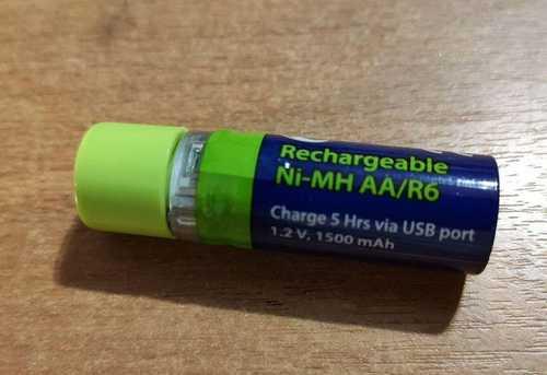Перезаряжаемая батарейка Rechargeable NI-MH AA/R6