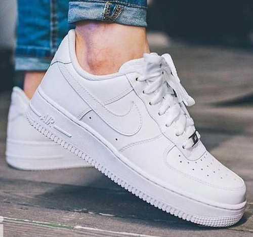 Кроссовки Nike air force белые низкие яч424