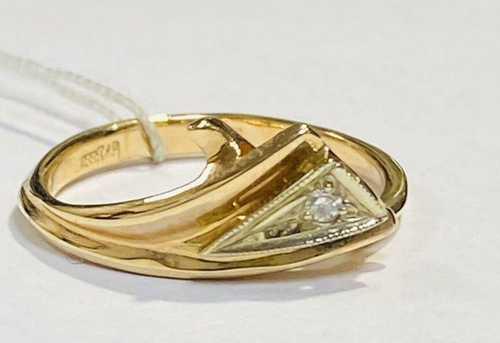 Золотое кольцо с бриллиантом (21800)*