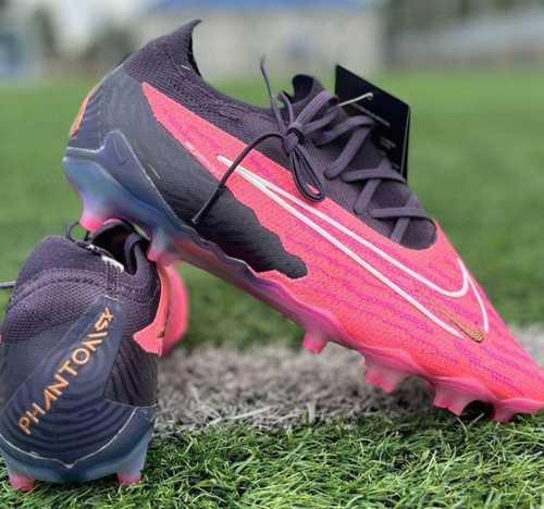 Бутсы Nike Phantom GX Elite black and pink