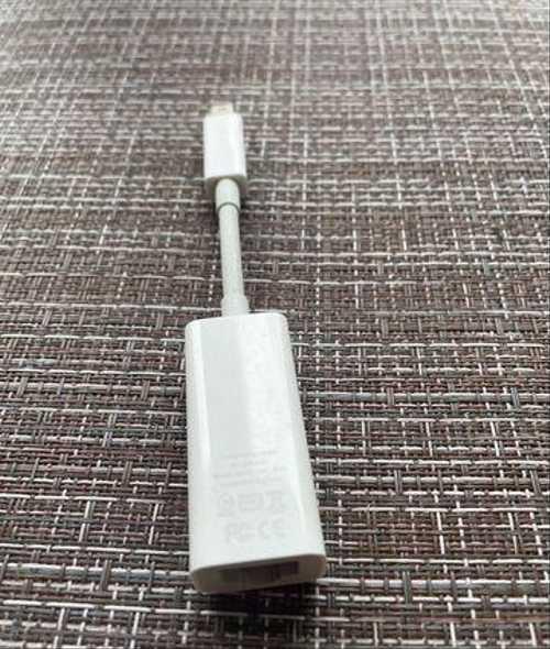 Переходник apple Thunderbolt to Gigabit Ethernet