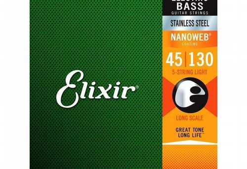 Струны Elixir 14777 NanoWeb Light 45-130