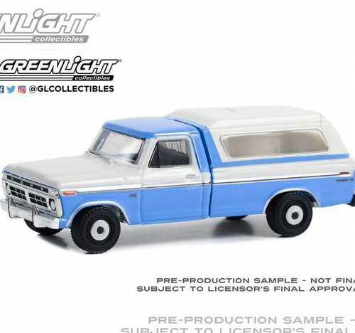 Модель Ford F-100 Ranger XLT 1975 Greenlight 1:64