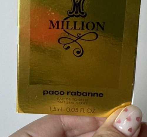 Paco Rabanne 1 million пробник 1.5 ml