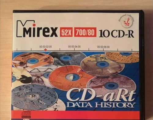 Диски mirex CD-ART Data History (10 CD-R новые)