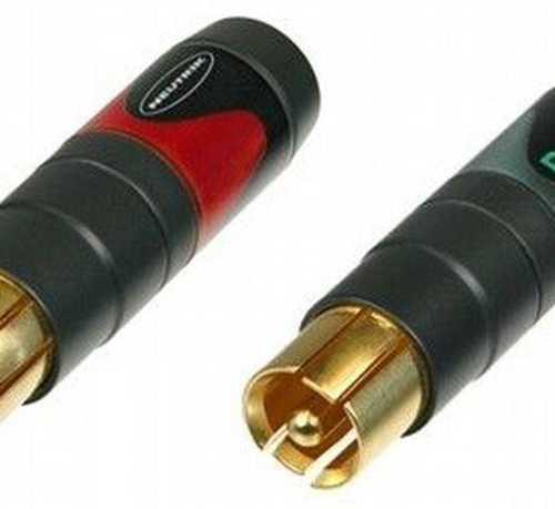 Neutrik NF2C-B/2 Кабельный разъем RCA male, пара