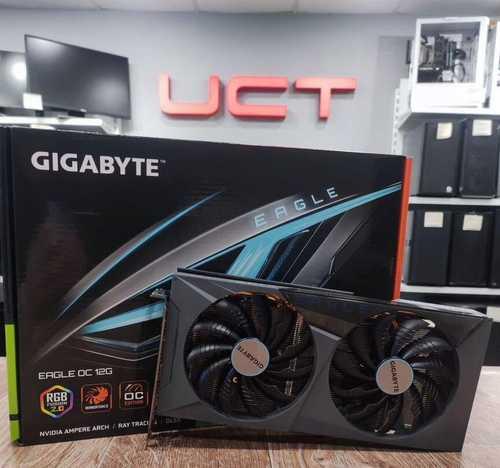 Видеокарта gigabyte geforce RTX 3060 eagle OC 12Гб