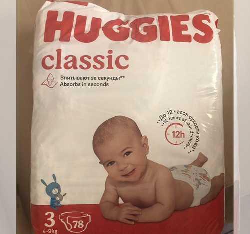 Памперсы подгузники Huggies classic N 3