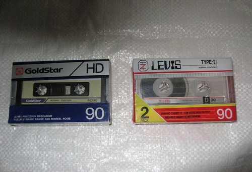 Аудиокассеты новые запечатанные Goldstar, Levis