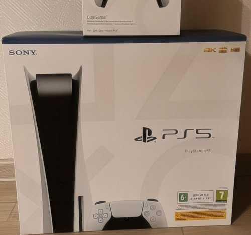 Sony PlayStation 5, 825 гб, 2 геймпада