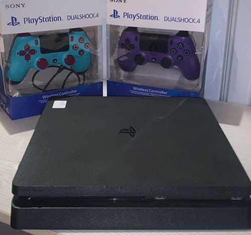 Sony playstation 4 slim 500 гб   2 джойстика