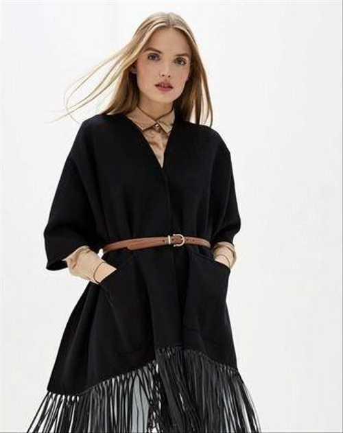 Пончо пальто с бахромой Max Mara